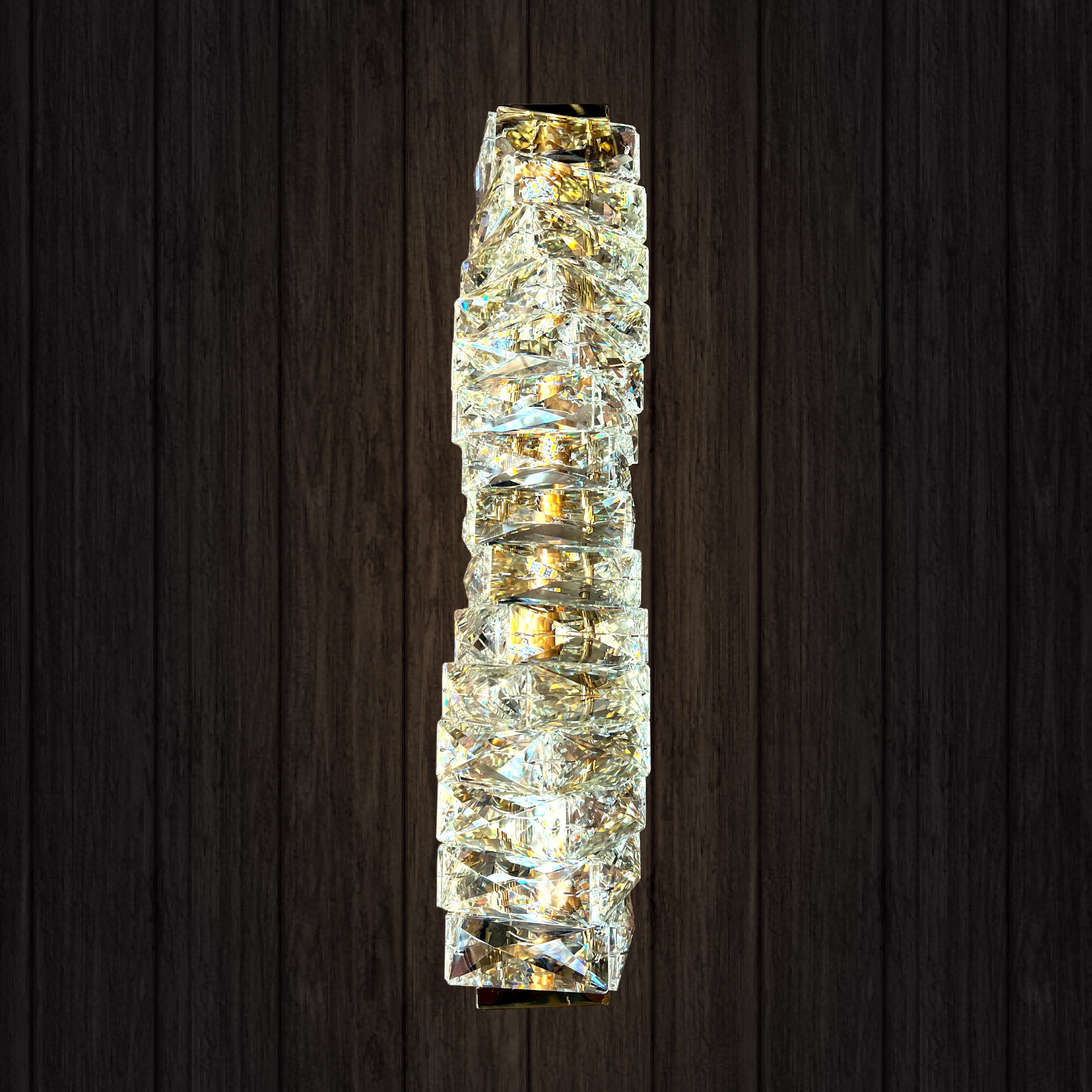 Gold Crystal LED Wall Sconce – Modern 2700K Lighting – US.CHANDELIER